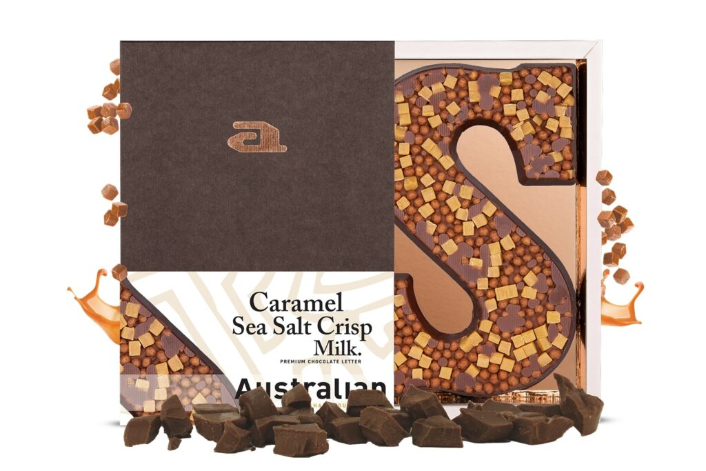 Australian chocoladeletter karamel zeezout - melk (190 gram) - Pronk ...